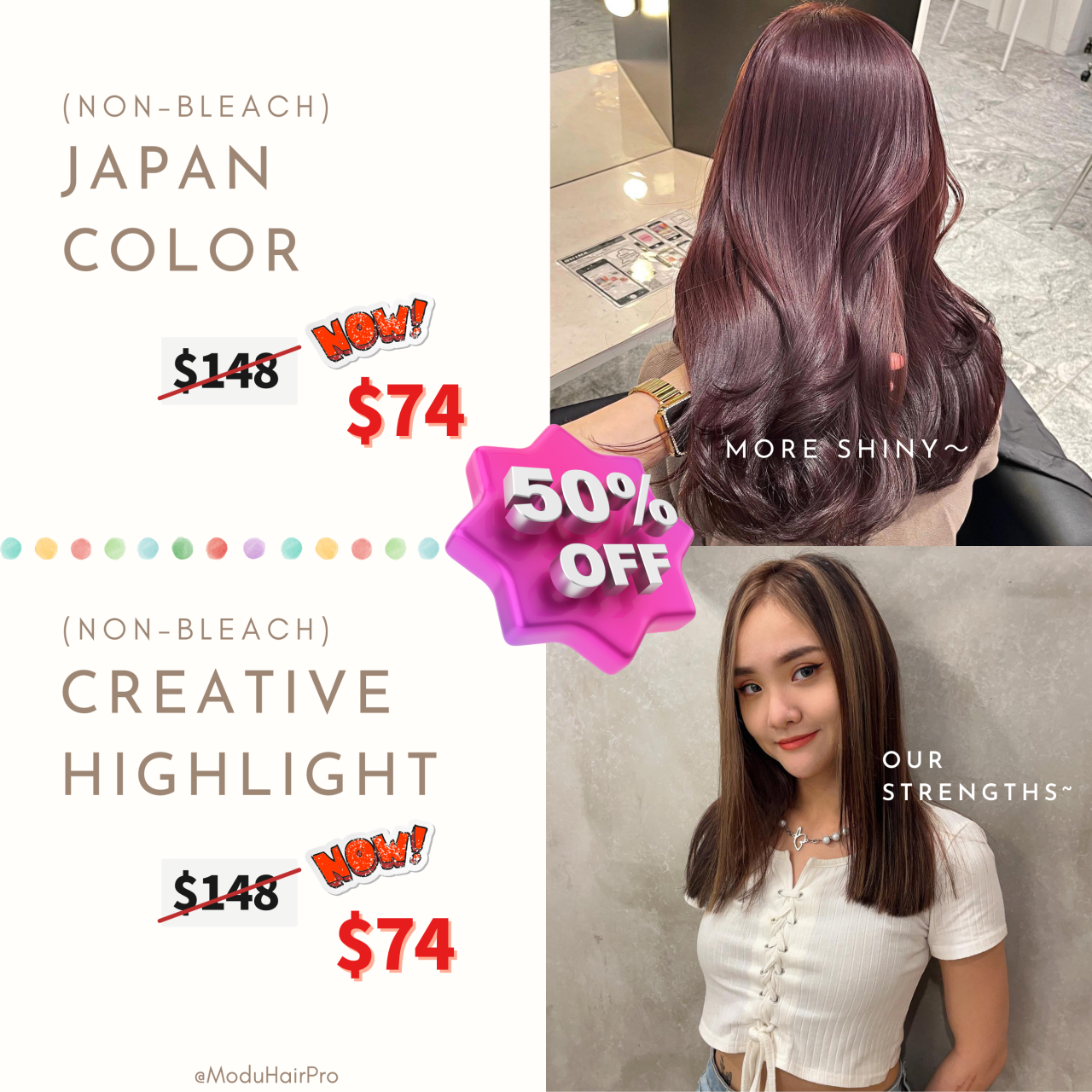 Singapore Salon Full Hair Treatment - Modu Hair Pro