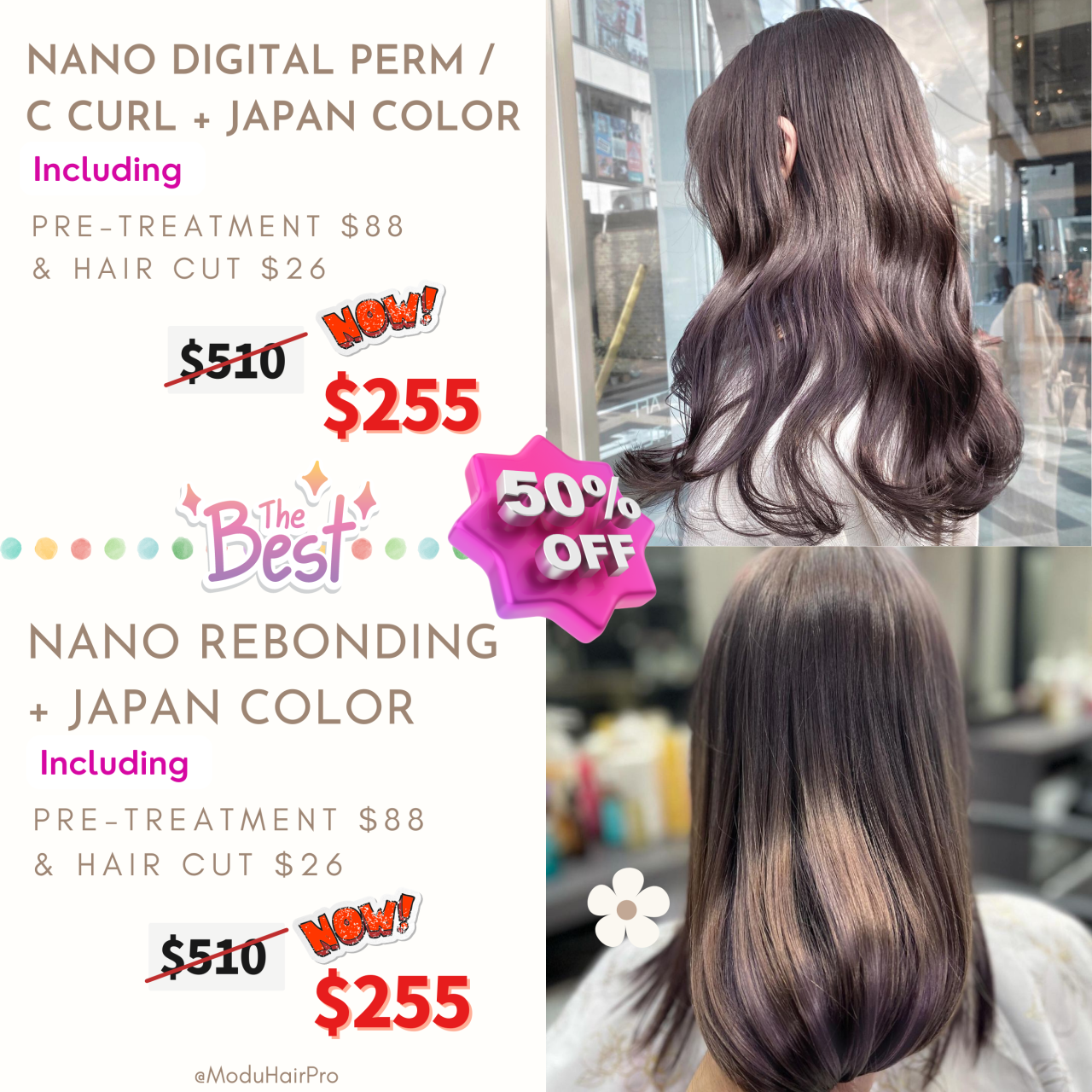 Singapore Salon Full Hair Treatment - Modu Hair Pro
